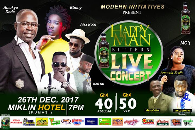 Abrantie Amakye Dede, Ebony, Bisa Kdei, others storm Kumasi with Happy ...